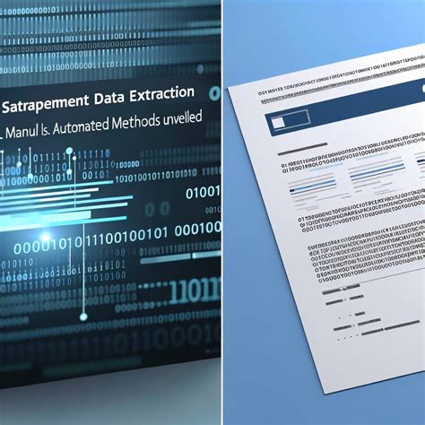 Bank Statement Data Extraction Manual Vs Automated Methods Unveiled