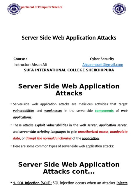 5 Server Side Web Application Attacks Pdf