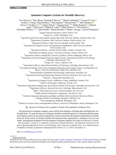 quantum computer systems for scientific discovery pdf quantum