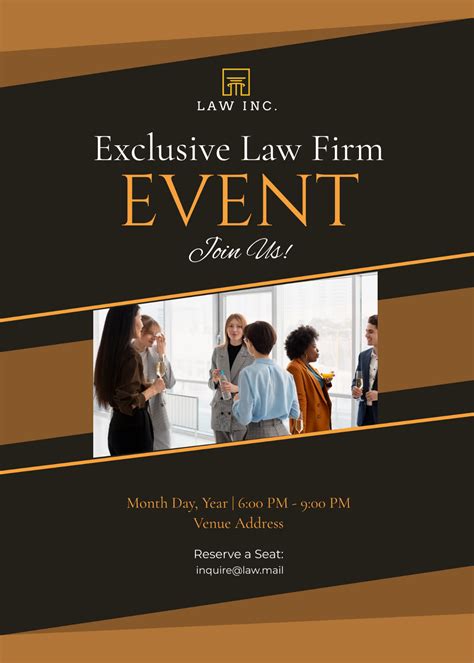 Free Law Firm Event Invitation Template To Edit Online