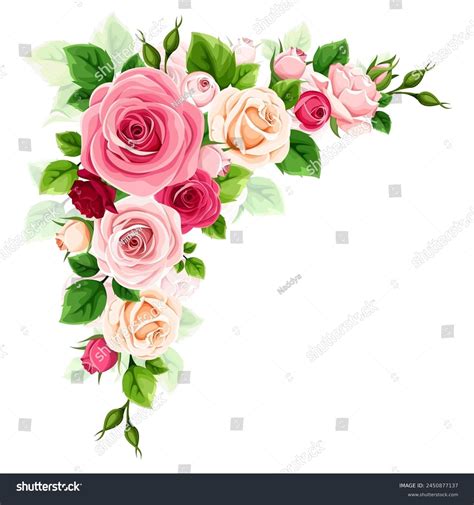 Rose Vine Border Clipart Rose Vine Border Clip Art Psd High Quality