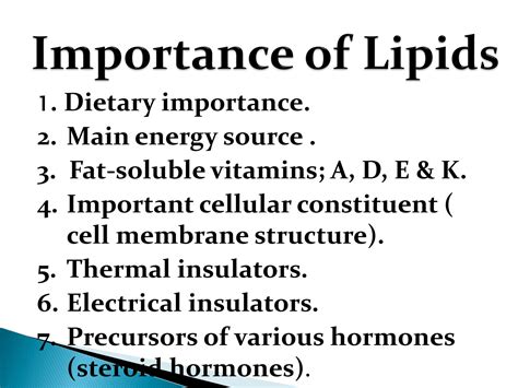 SOLUTION Definition And Importance And Classification Of Lipids Studypool