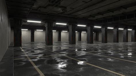 Parking Lot With Creepy Liminal Space Aesthetic 3d Model Turbosquid