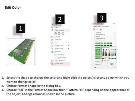 Memory Chip Shown By Pcb Printed Circuit Board With Chips And Connections Ppt Slides
