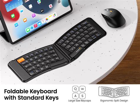 Xkm03 Ergonomic Foldable Bluetooth Keyboard And Mouse Protoarc