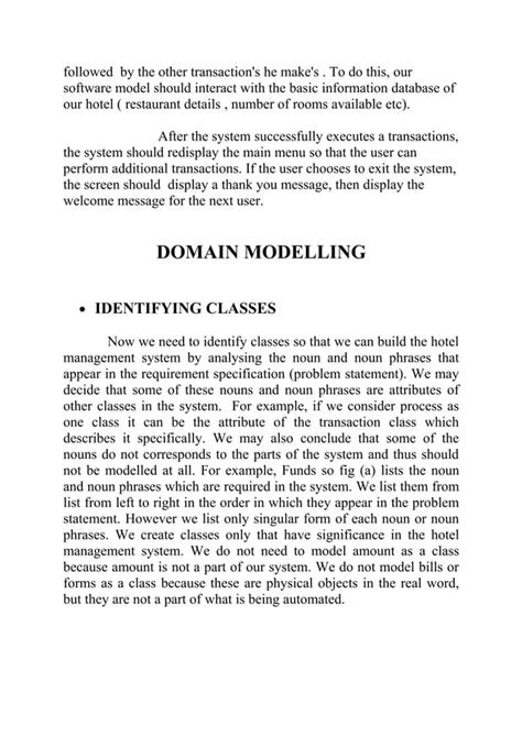 Object Oriented Programming Doc Hospitality Industry Industries