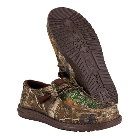 Hey Dude Unisex Wally Camo Shoes Realtree Edge