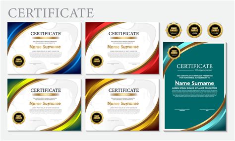 Modern Design Certificate Layout Concept Simple Elegant And Luxurious Elegant Modern Design