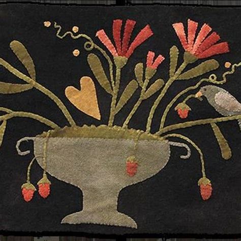 Wool Applique Pattern Autumn Entwined Designed By Cricket Street Kit Option Available Etsy