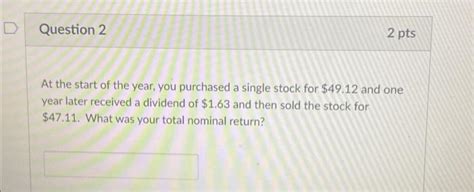 Solved Problem 10 9 Calculating Returns And Variability Lo