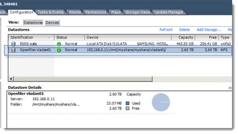 Installation Openfiler 299 And Configuring Nfs Share Page 4 Of 4 Esx Virtualization