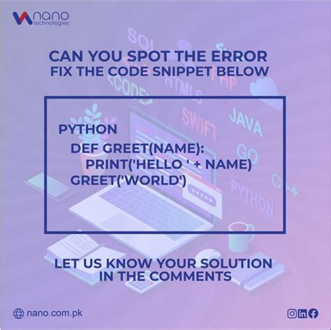 Nano Technologies On Linkedin Pythonchallenge Codefix