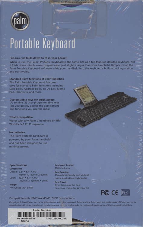 Palm Portable Keyboard V Series Pen Based Computing History Museum