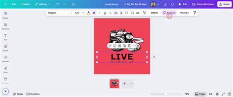 how to remove animation from canva 1 minute video guide