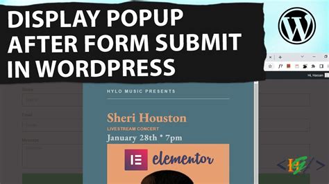 How To Display A Popup After Elementor Pro Form Submission In Wordpress