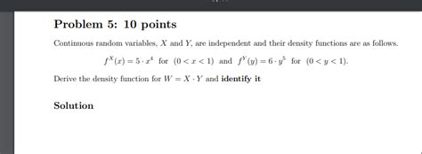 Solved Problem Points The Joint Density Of A Pair Chegg Com