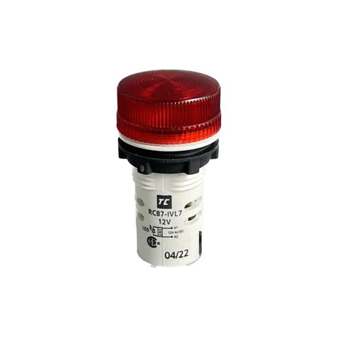 Cands Illuminated Pilot Light Pvc 225mm Integral Led Pilot 48vacdc Red