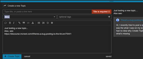 There S A Bug Posting To The Forum Meta McNeel Forum