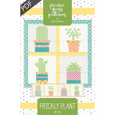 Prickly Plant Downloadable Pdf Quilt Pattern Prairie Grass Patterns