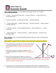 Macro Topic Economic Growth RVC Docx Macro Topic Economic Growth Part Make