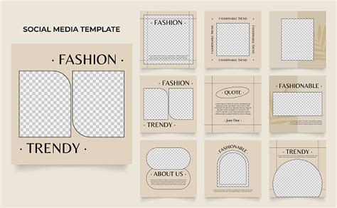 소셜 미디어 템플릿 배너 패션 판매 프로모션 완전히 편집 가능한 사각형 포스트 프레임 퍼즐 유기 판매 포스터 Fashion Show에 대한 스톡 벡터 아트 및 기타 이미지