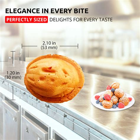 Aldkitchen Walnut Shape Waffle Maker Stuffed Waffle Iron 23 Nut Waffles