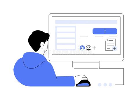 Submit Work Abstract Concept Vector Illustration Stock Vector