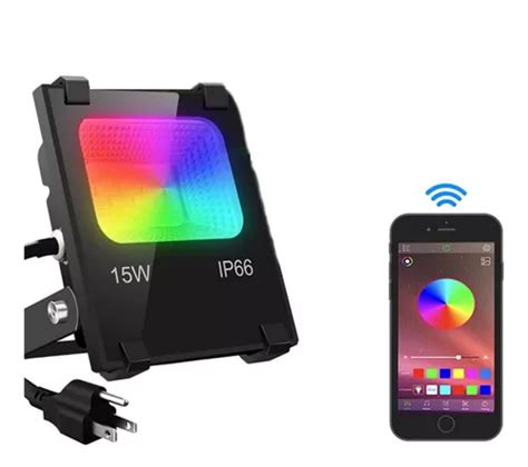 Reflector Rgb 15w Smart Bluetooth Inteligente Ip66 Cuotas Sin Interés