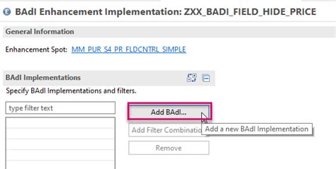 Implement A Field Control Using A Business Add In Badi Sap Tutorials
