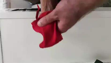 Cum On Red Thong Xhamster