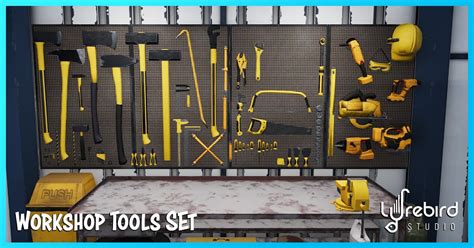 Workshop Tool Set 3d Industrial Unity Asset Store
