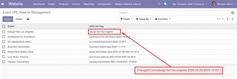 odoo seo url redirect rewrite for event create user friendly urls