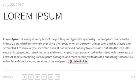 Responsivevoice Text To Speech Wordpress Plugin