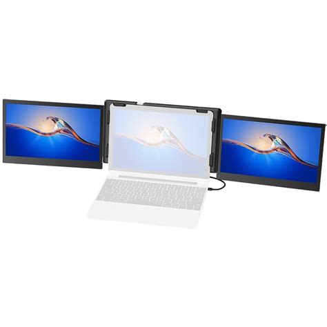 Monitor Portatil Para Notebook Com Tela Dupla De 13 3 Ofiyaa P2 Pro Tri Screen Shopee Brasil