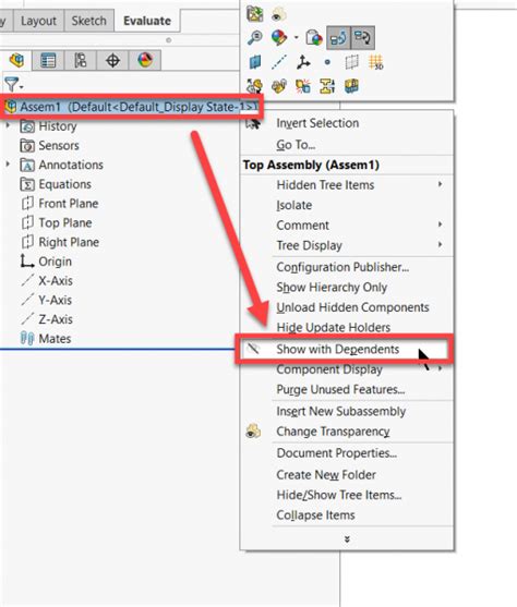 How To Quickly Show All Hidden Components In A Solidworks Assembly