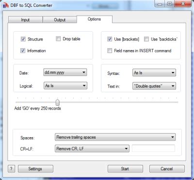 DBF To SQL Converter