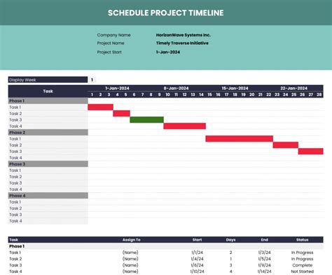 construction project timeline template excel construction project