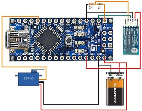 Servo Control Via Bluetooth Arduino Projects