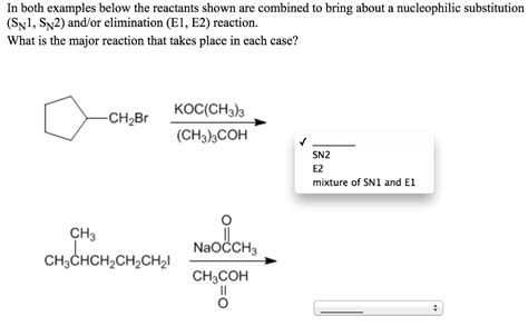 solved in both examples below the reactants shown are