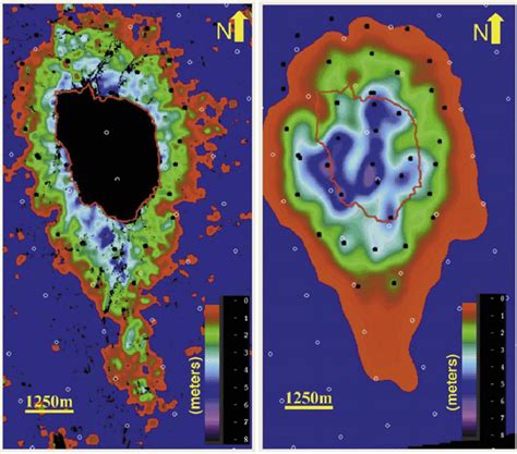 Left Compaction Map Of The Reservoir At Ekofisk Field Derived From 4d