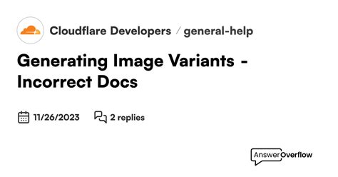 Generating Image Variants Incorrect Docs Cloudflare Developers