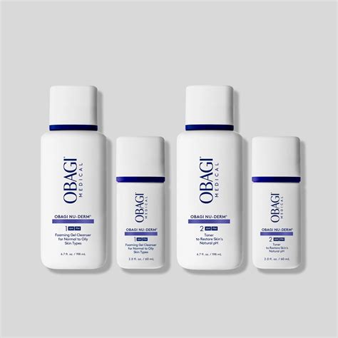 Nu Derm Daily Double Set Foaming Gel And Toner Obagi Medical