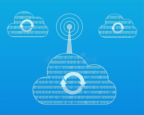 Binary Cloud Computing Stock Vector Illustration Of Code 32373288