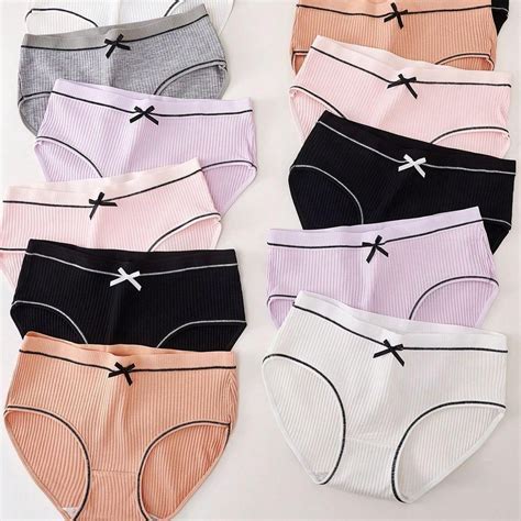 Cod 126pcs Bow Design Panty For Women And Girls Soft Breathable