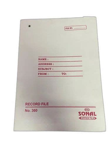 Multicolor Record File No360 For Multipurpose Paper Size Multiple