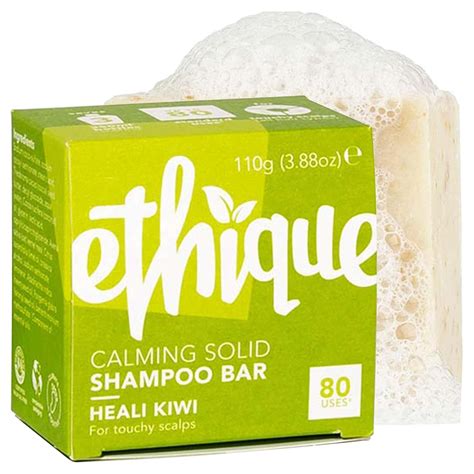 Champú En Barra Ethique Healy Kiwi Calmante Para Cuero Cabelludo Y
