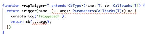 Why Does Typescript Complain About Spread Arguments In Callback