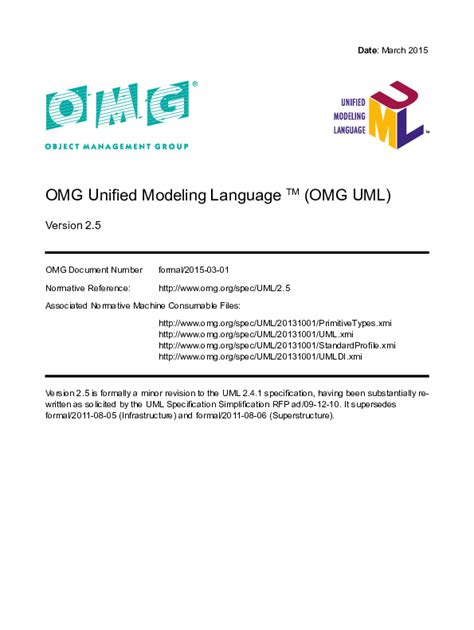 Pdf Omg Unified Modeling Language Tm Omg Uml Famma Faissal