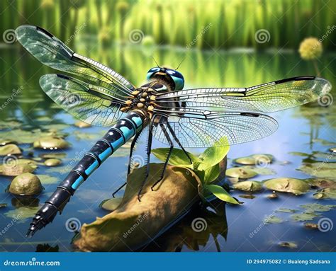 Southern Hawker Dragonfly Nymph Made With Generative Ai Illustration 294975082
