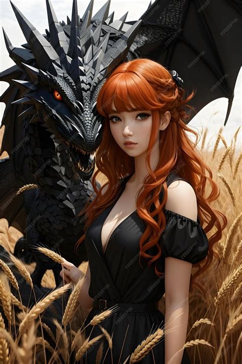 Premium Ai Image Anime Girl With Dragon Warrior Anime Girl Anime Girl